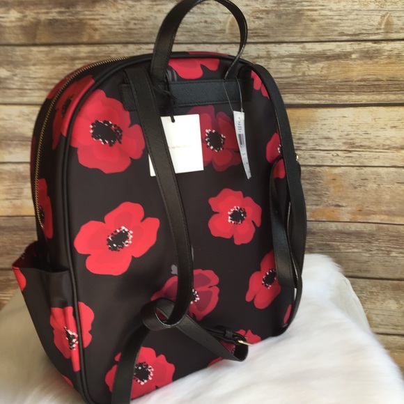 kate spade | Bags | Kate Spade Large Bradley Wilson Backpack Poppy Red ...